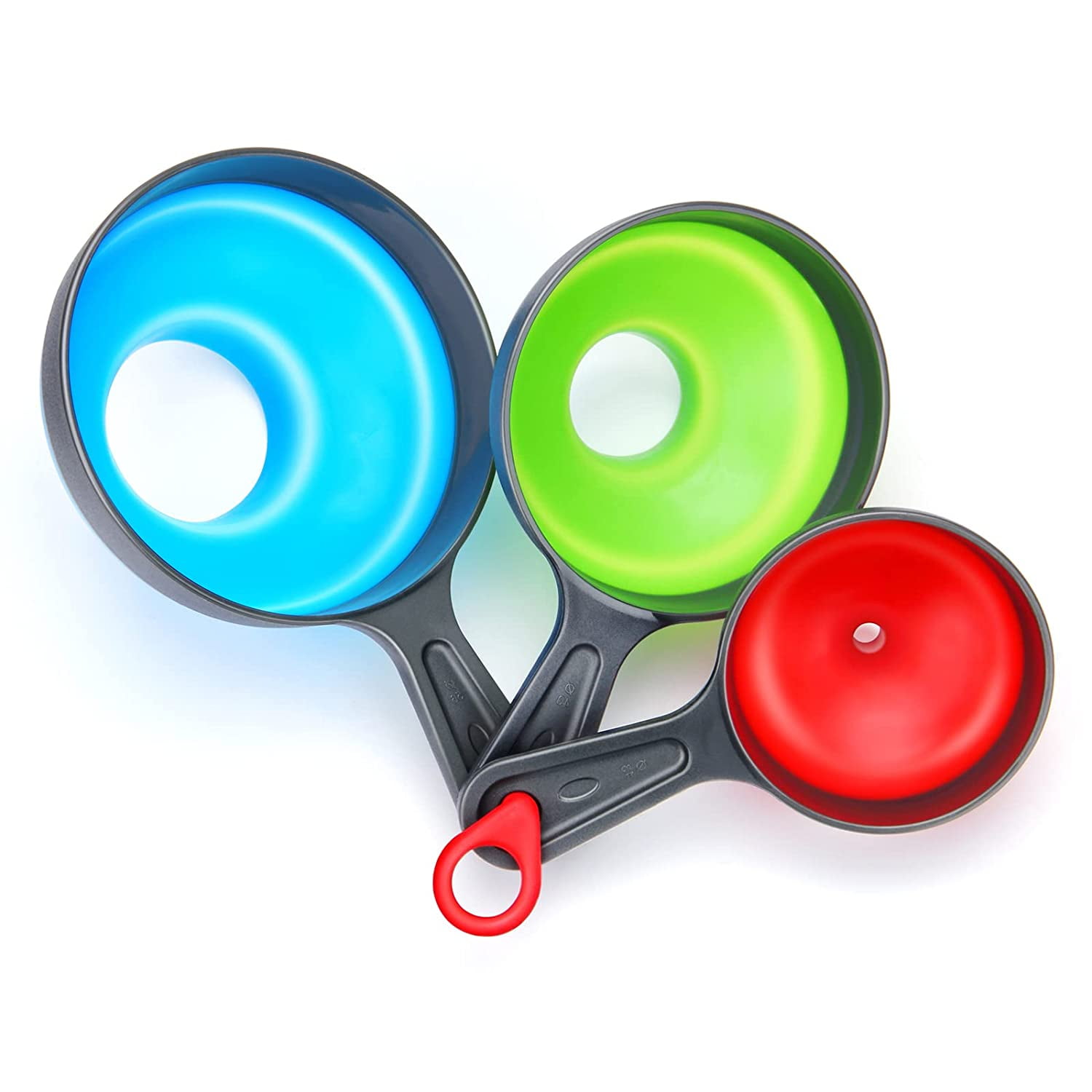 Funnels for Kitchen Use Set of 3, Collapsible Funnels for Filling ...