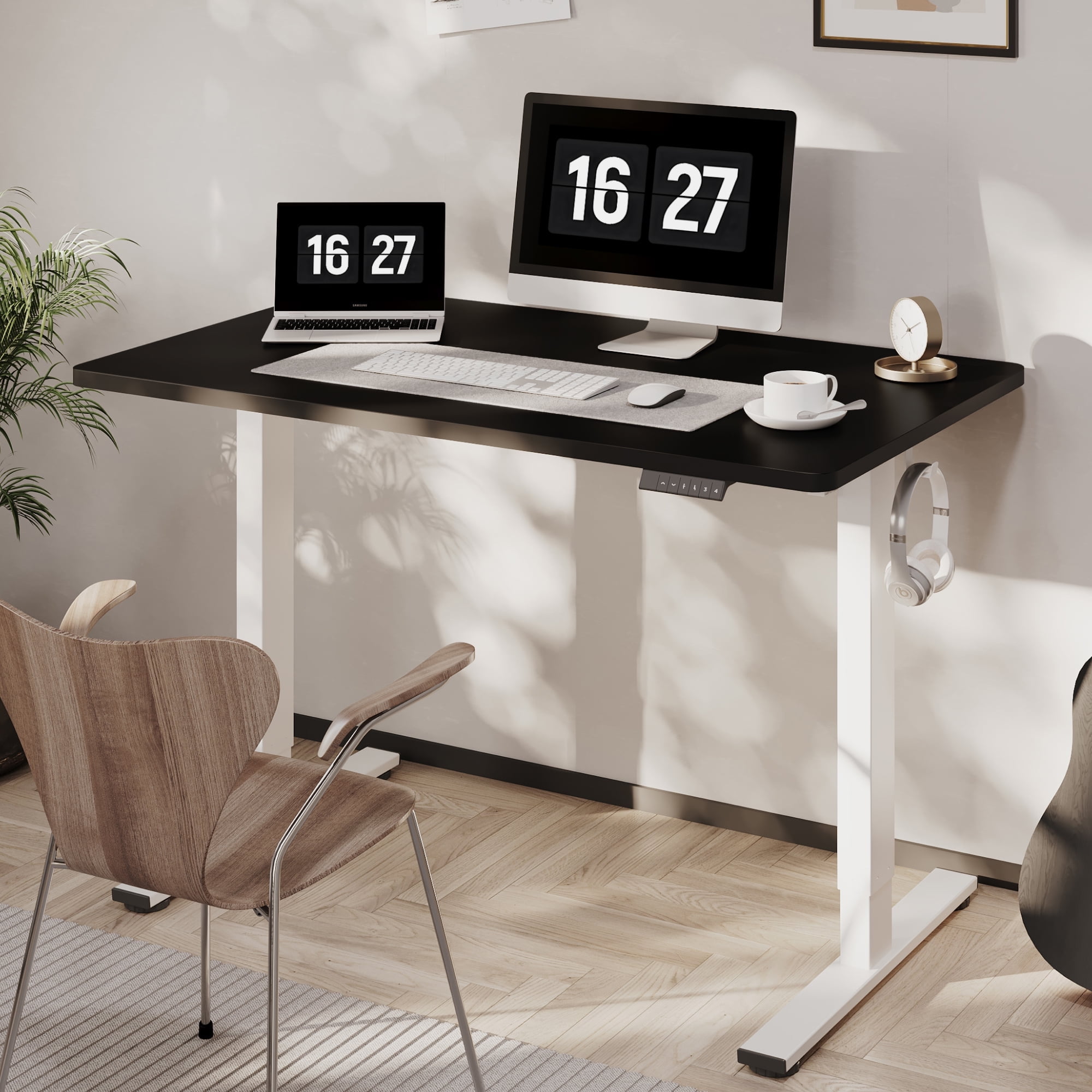 ACTIVESIT 48"x30" Home Office Height Adjustable Standing Desk with ...