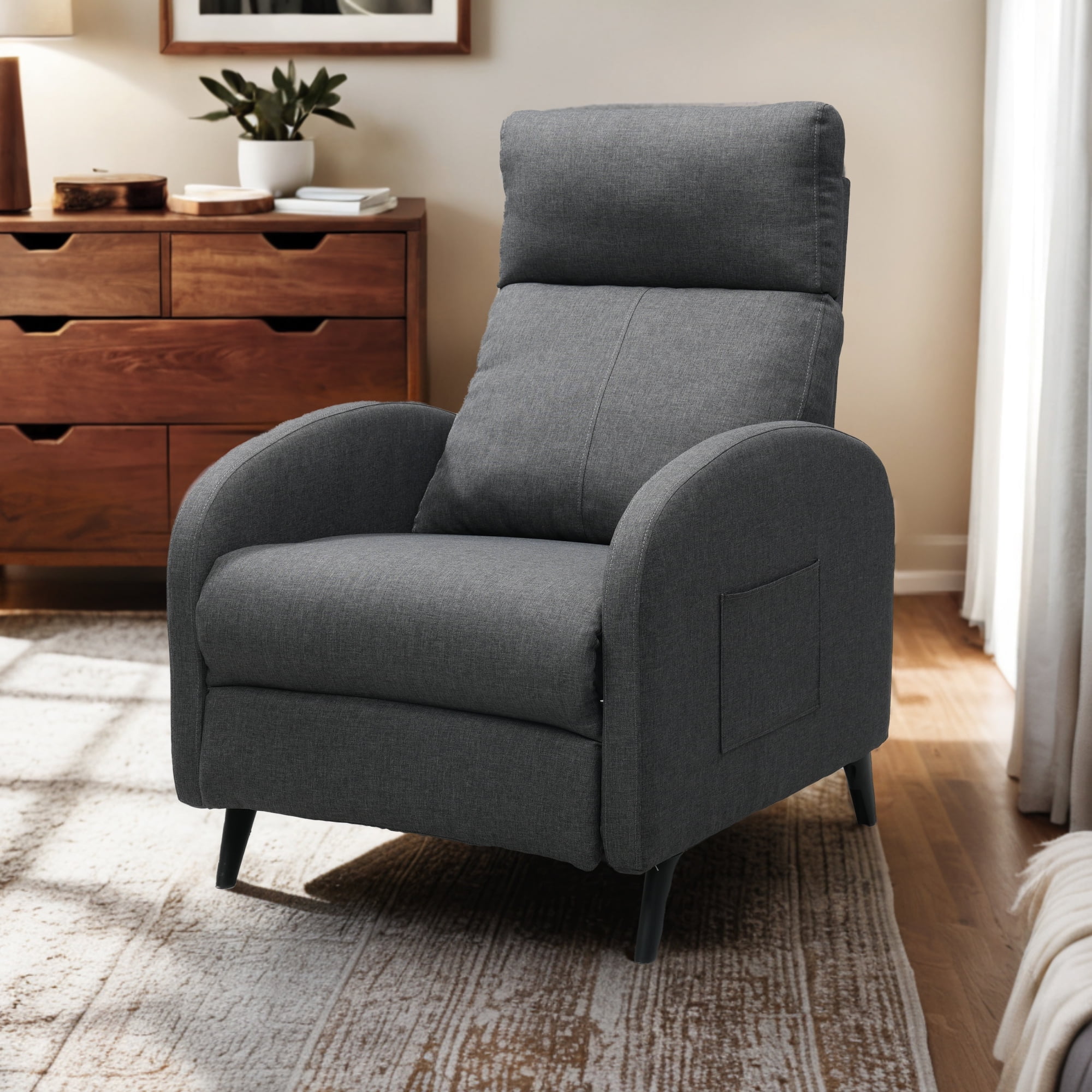 FunniHomi Recliner Chair Small Recliner Adjustable Reclining Chair ...