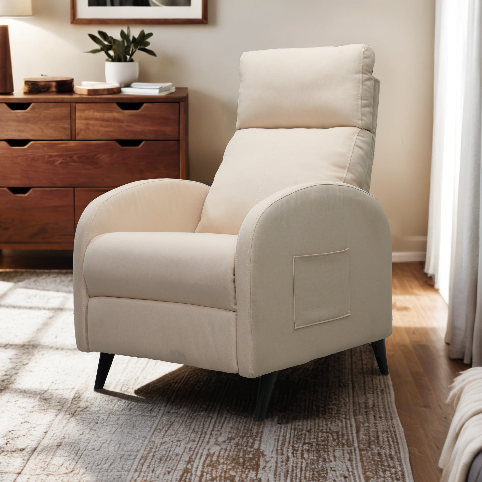 FunniHomi Recliner Chair Small Recliner Adjustable Reclining Chair ...