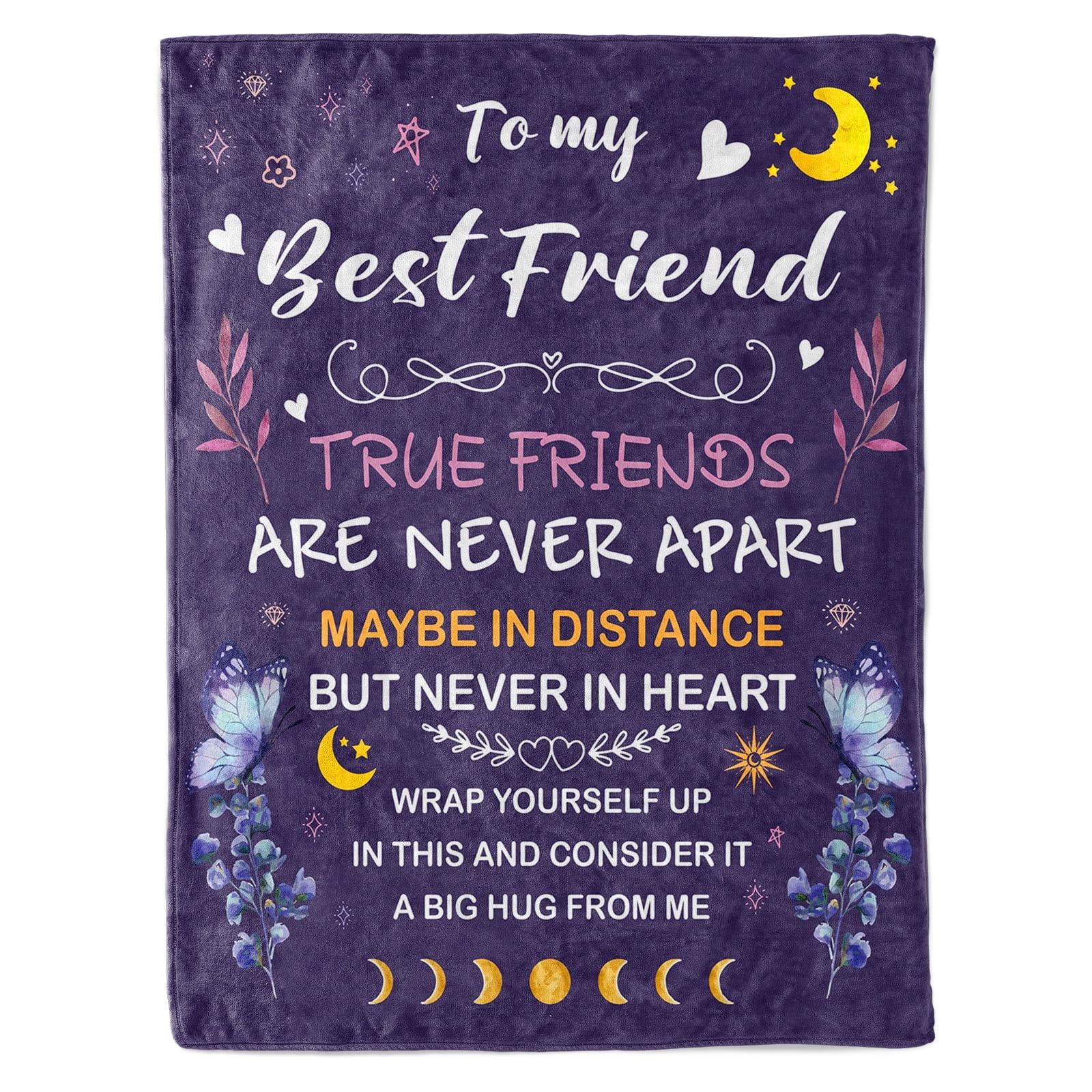 Funnil Best Friend Throw Blanket Bestie Blanket for Women,Birthday ...