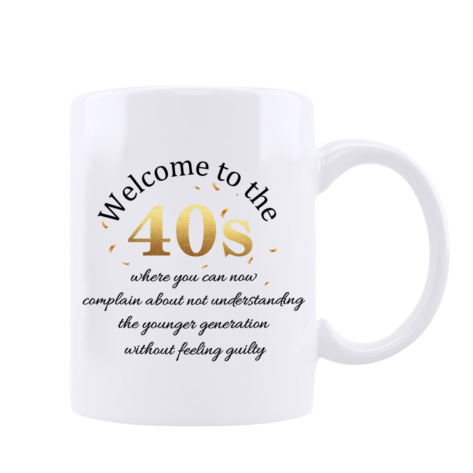 Funnil Ceramic Coffee Mug 40th Birthday Gifts Women, 40 Year Old ...