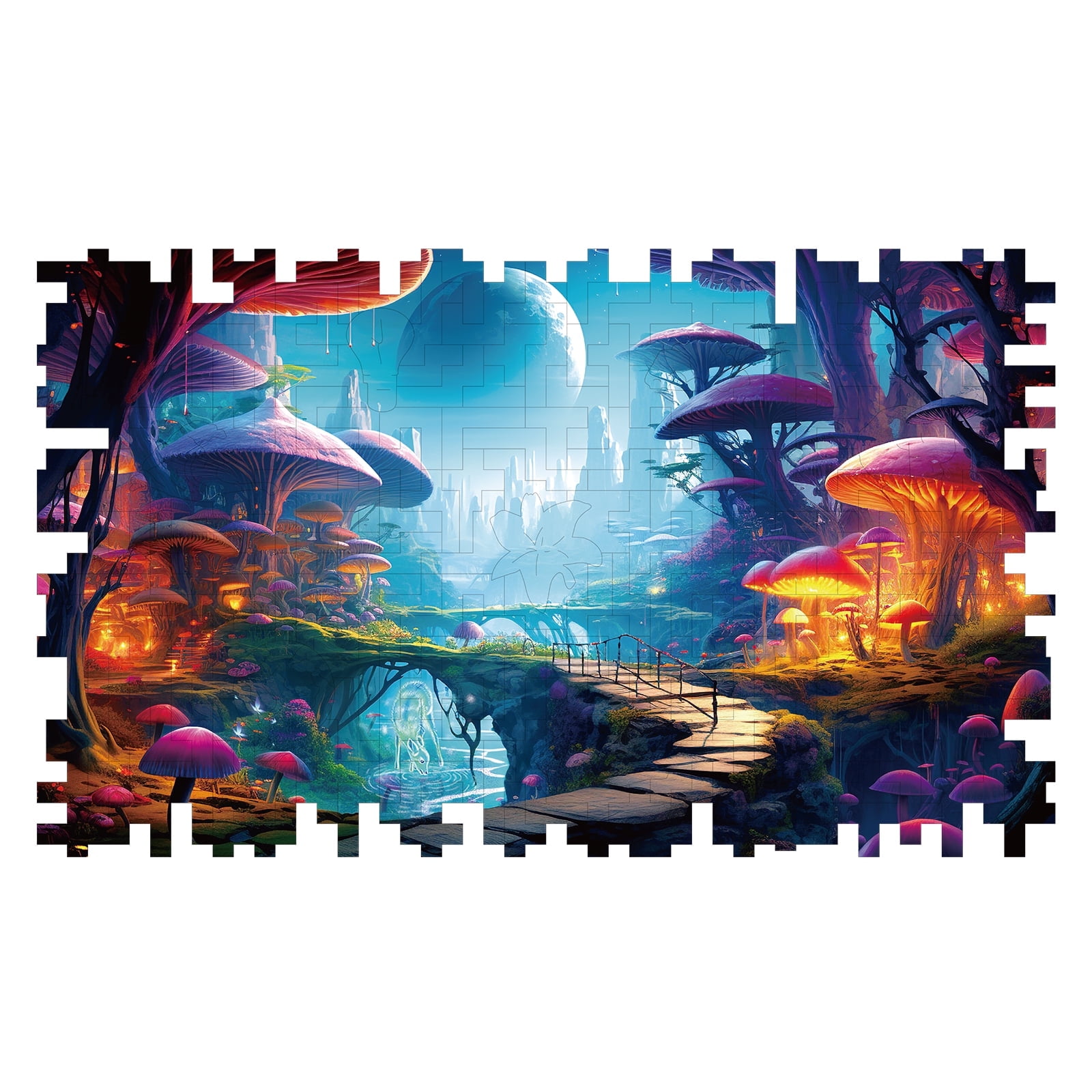 Funnil Wooden Jigsaw Puzzles for Adult and Kids-Fantasy World Series ...
