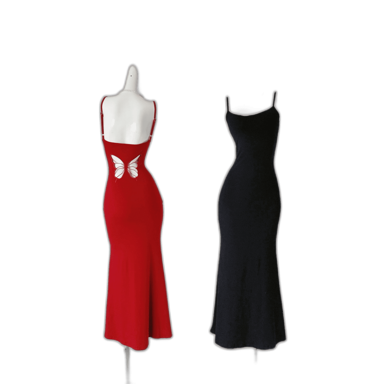 Funnj Square Several Beauty God Daji Mid-Length Waist Butterfly ...