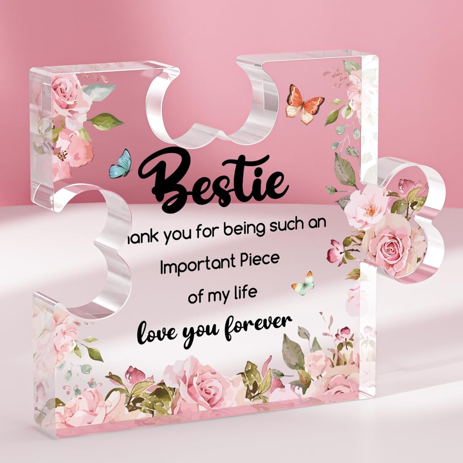 Funnli Best Friends Gifts For Women Acrylic Puzzle Plaque, Best Friend ...