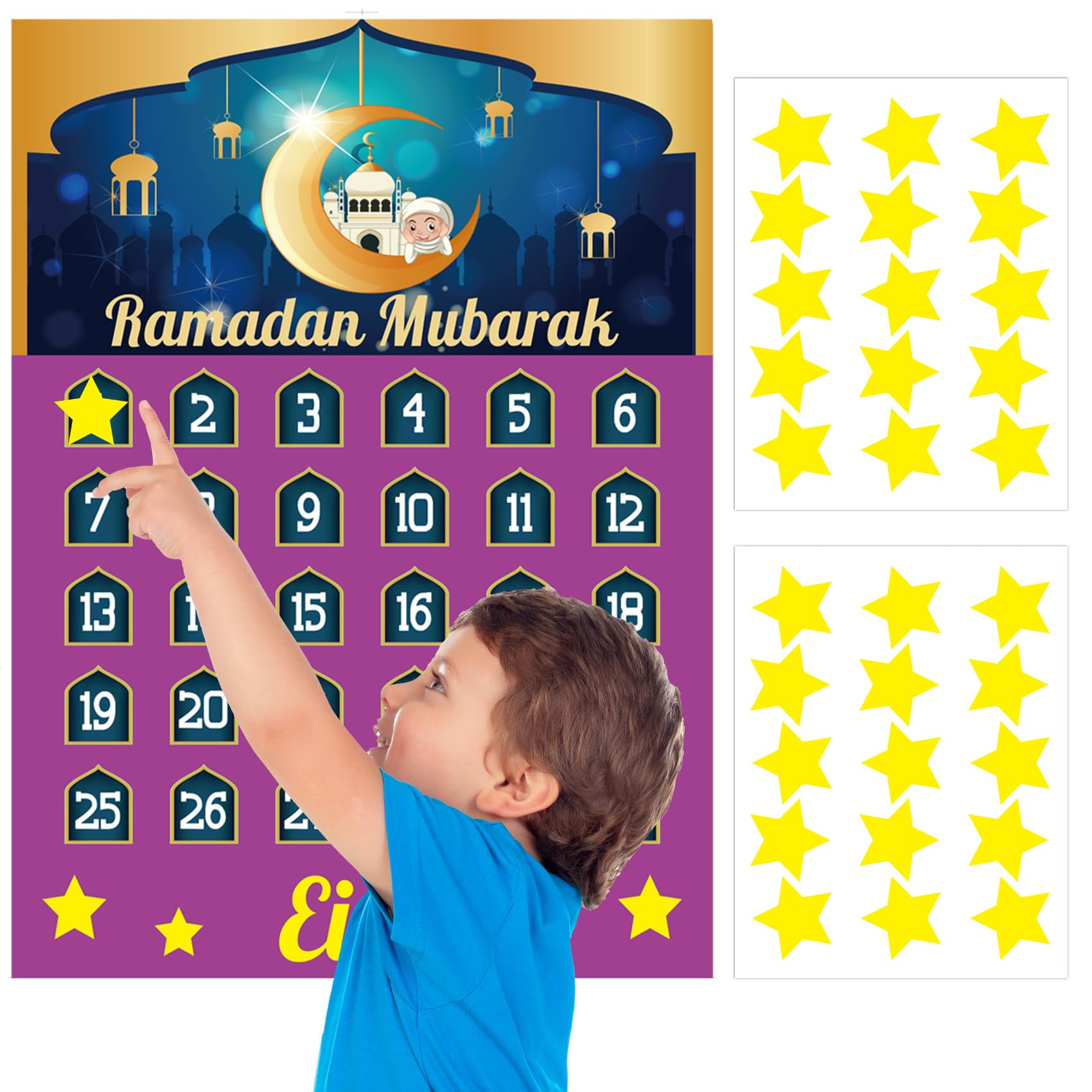 Funnlot Ramadan Decorations Ramadan Calendar Eid Calendar Countdown ...
