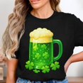 Funnt Patrick's Day Beer S1Hirt, Clover Green Beer Graphic T1EE, IriS1H ...