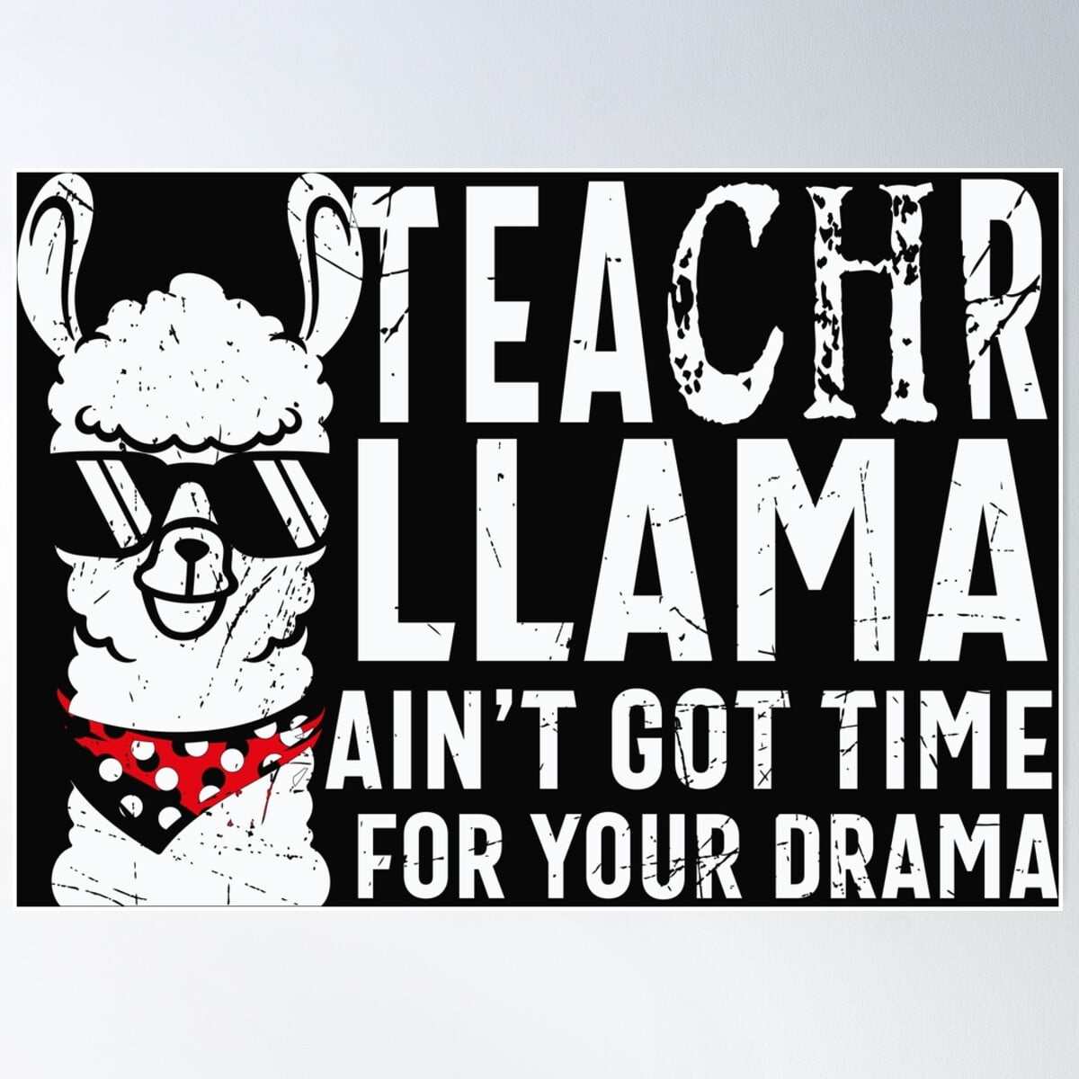 Funny 100 Days Of School Quote Teacher Llama Ain'T Got Time For Your ...