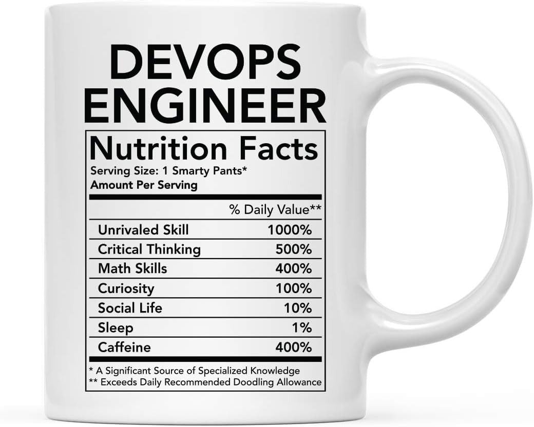 Funny 11oz Ceramic Coffee Tea Mug Thank You T Devops Engineer