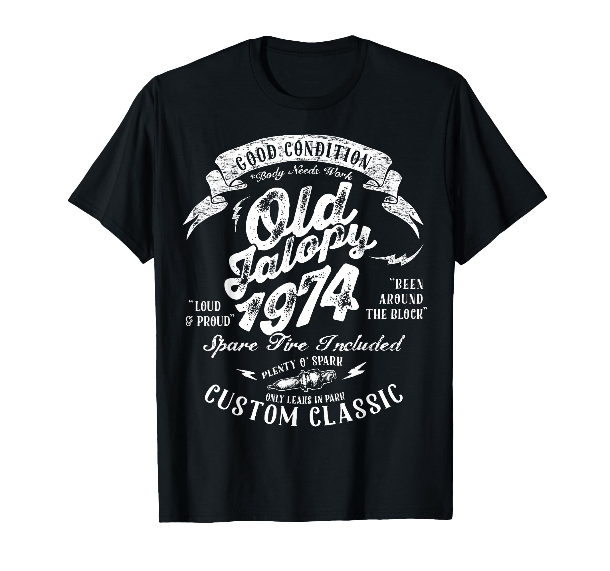 Funny 1974 Old Jalopy Birthday T-Shirt for Men, Perfect Gift for ...