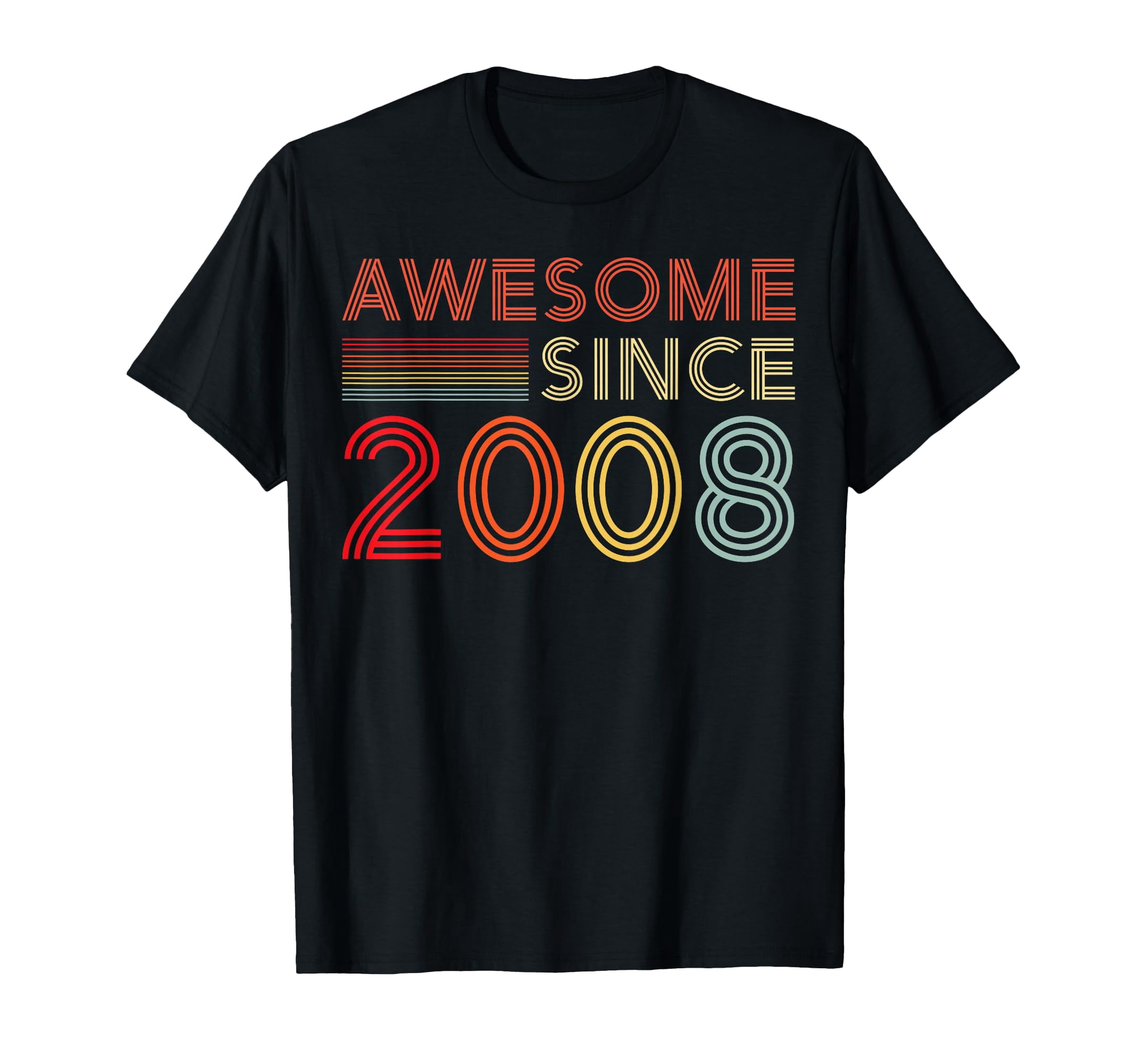 Funny 2008 18th Birthday T-Shirt for Son - Retro Style 18 Year Old ...