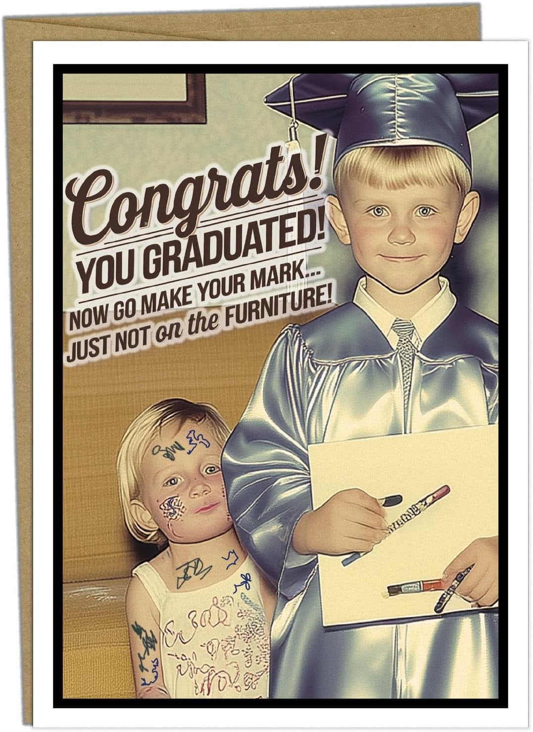 - Funny, 2025 Graduation Card, Class of 2025 Gifts (Handmade in USA ...