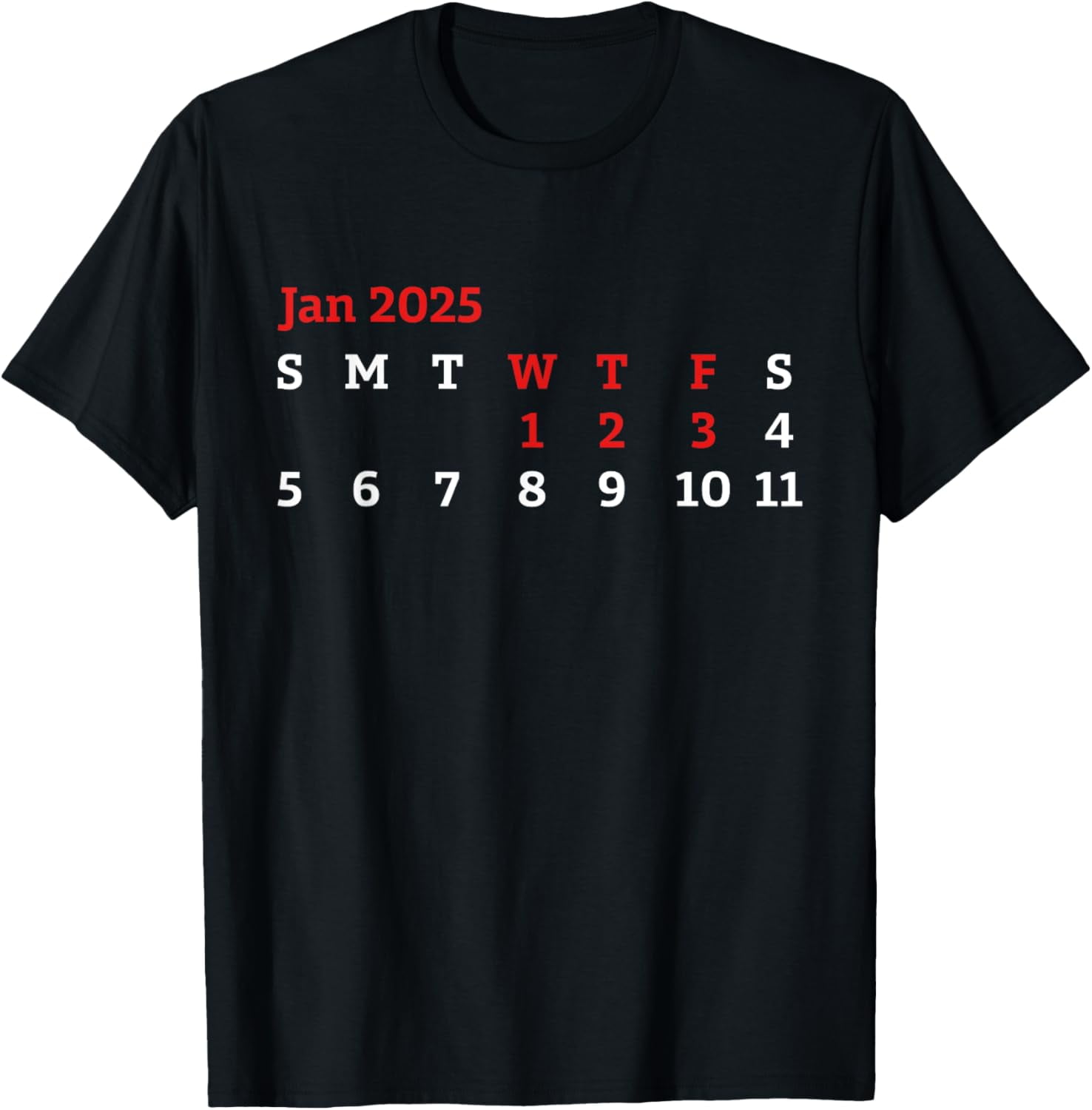Funny 2025 Starts With W-T-F New Year Start With W T F T-Shirt ...