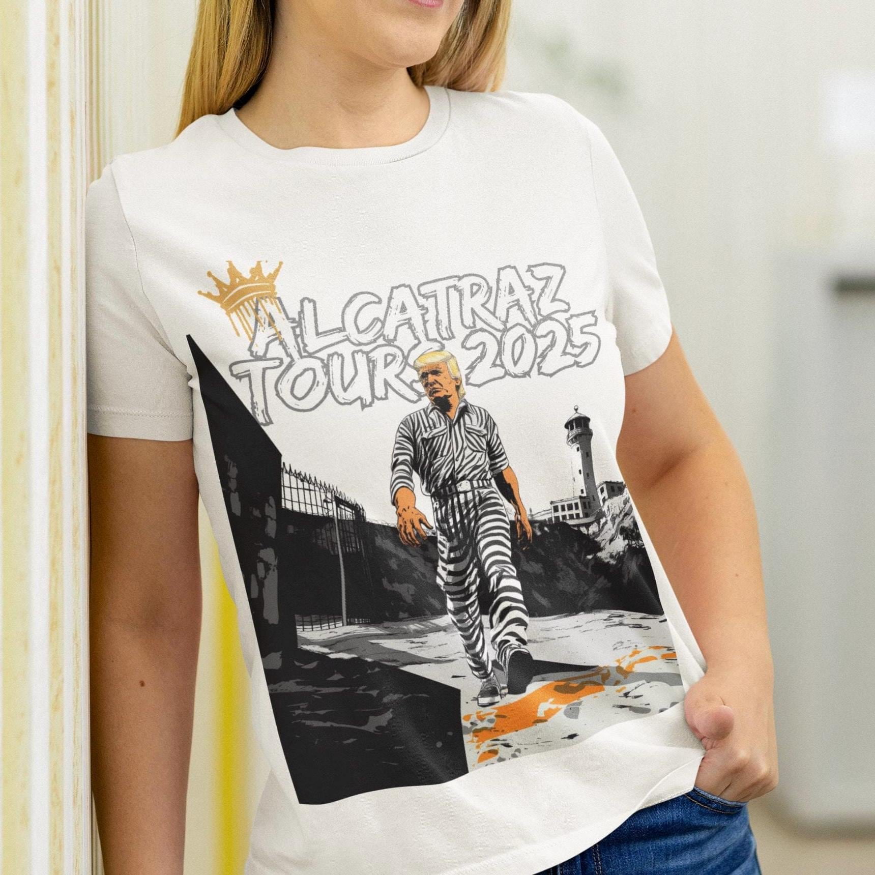 Funny 2025 Tour Shirt – Luxury Prison Resort Parody Tee | Satire ...
