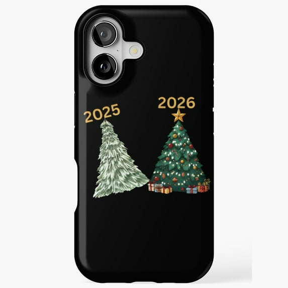 Funny 2025 vs 2026 Transition Christmas Meme Art iPhone 17 to 11 Pro ...