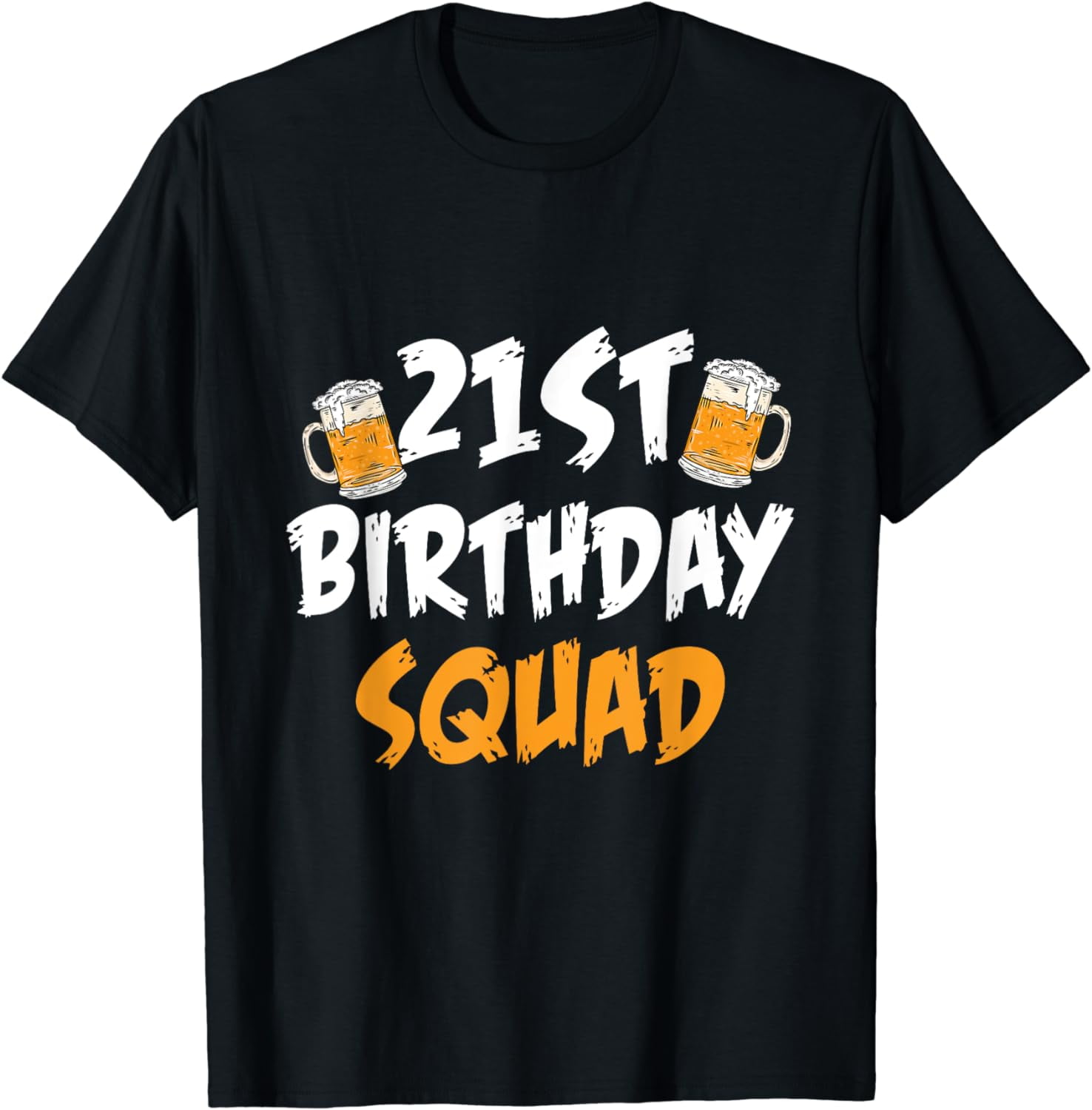 Funny "21st Birthday Squad" - 21st Birthday T-Shirt - Walmart.com