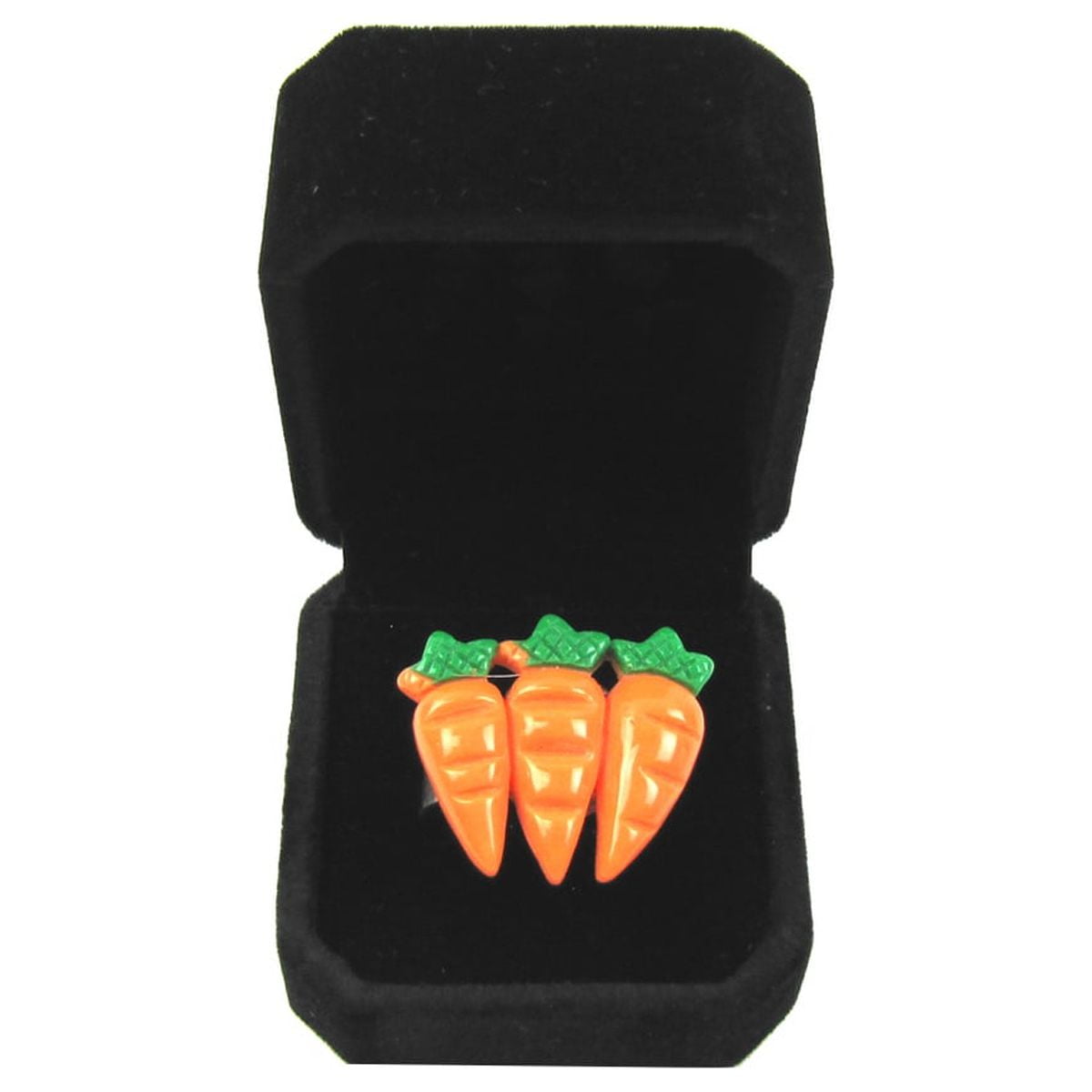 Funny 3 Carrot Karat Novelty Engagement Ring In Box Practical Joke ...