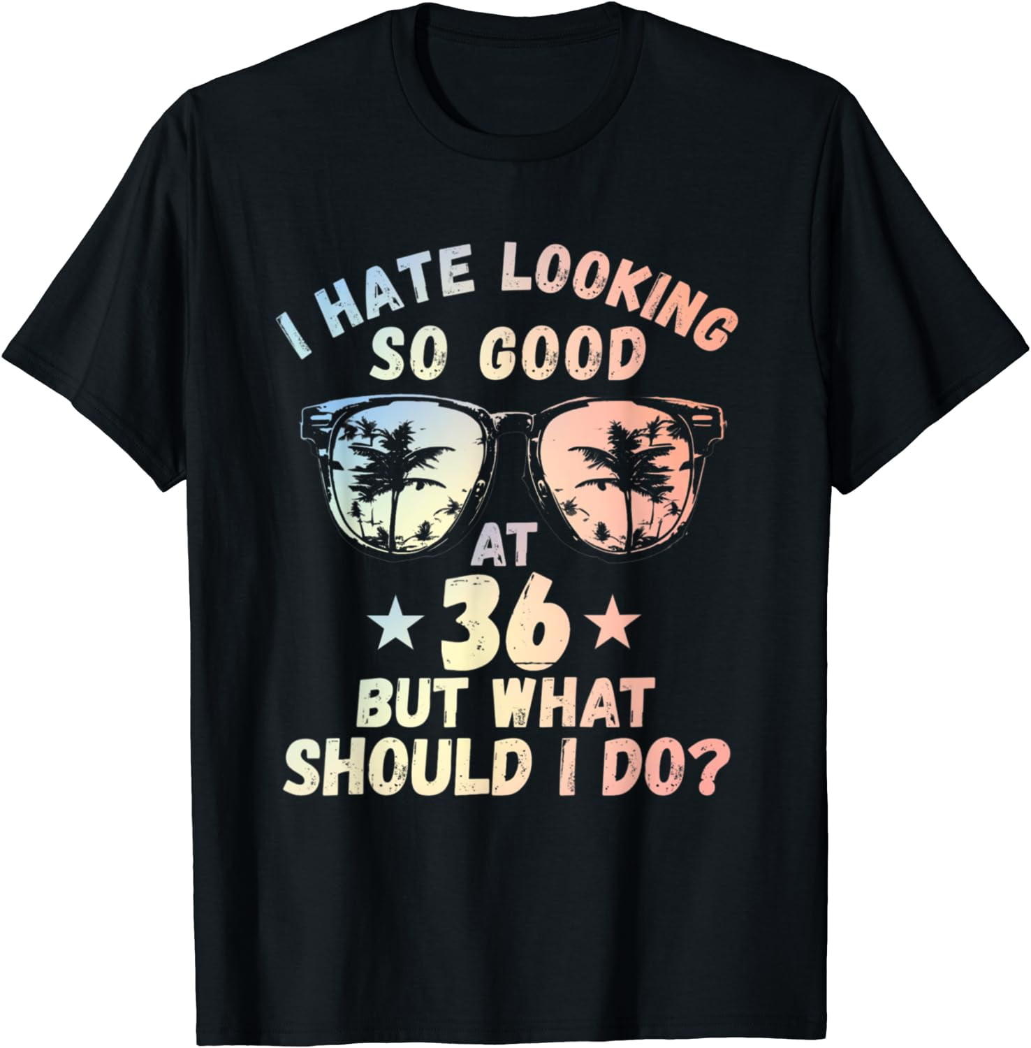 Funny 36th Birthday Shirt B-Day Saying Age 36 Year Joke Tee T-Shirt ...