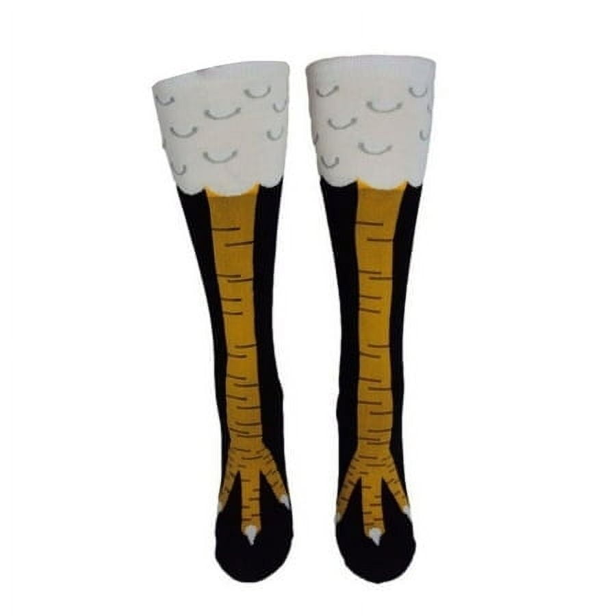 Novelty Funny 3D Chicken Leg Feet High Socks, High-Quality Cartoon ...