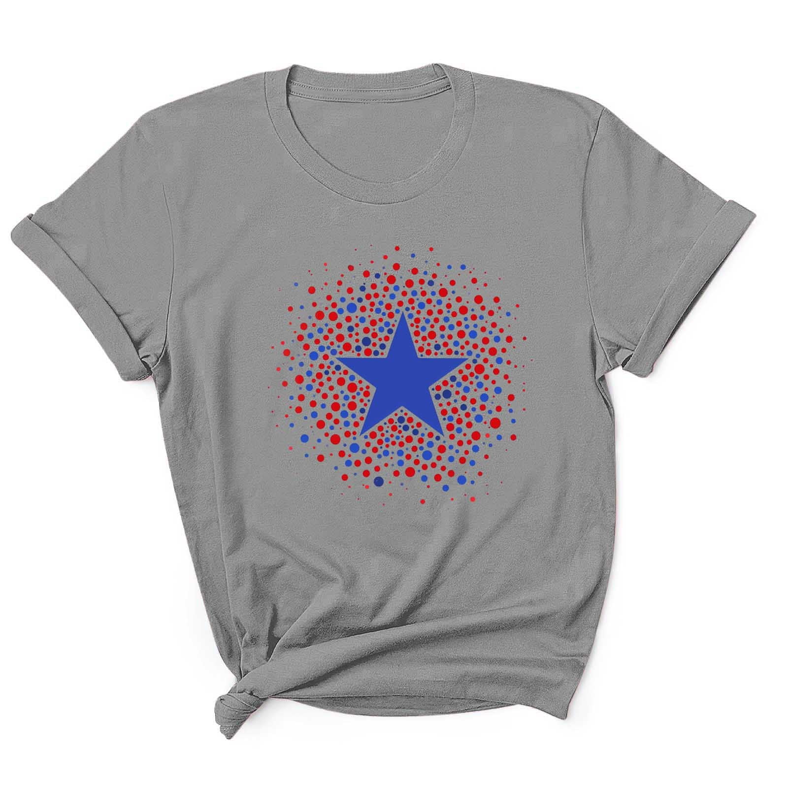 Funny 4th of July Tee - Patriotic Graphic T-Shirt | Star Spangled Casual Men's Top - Walmart.com