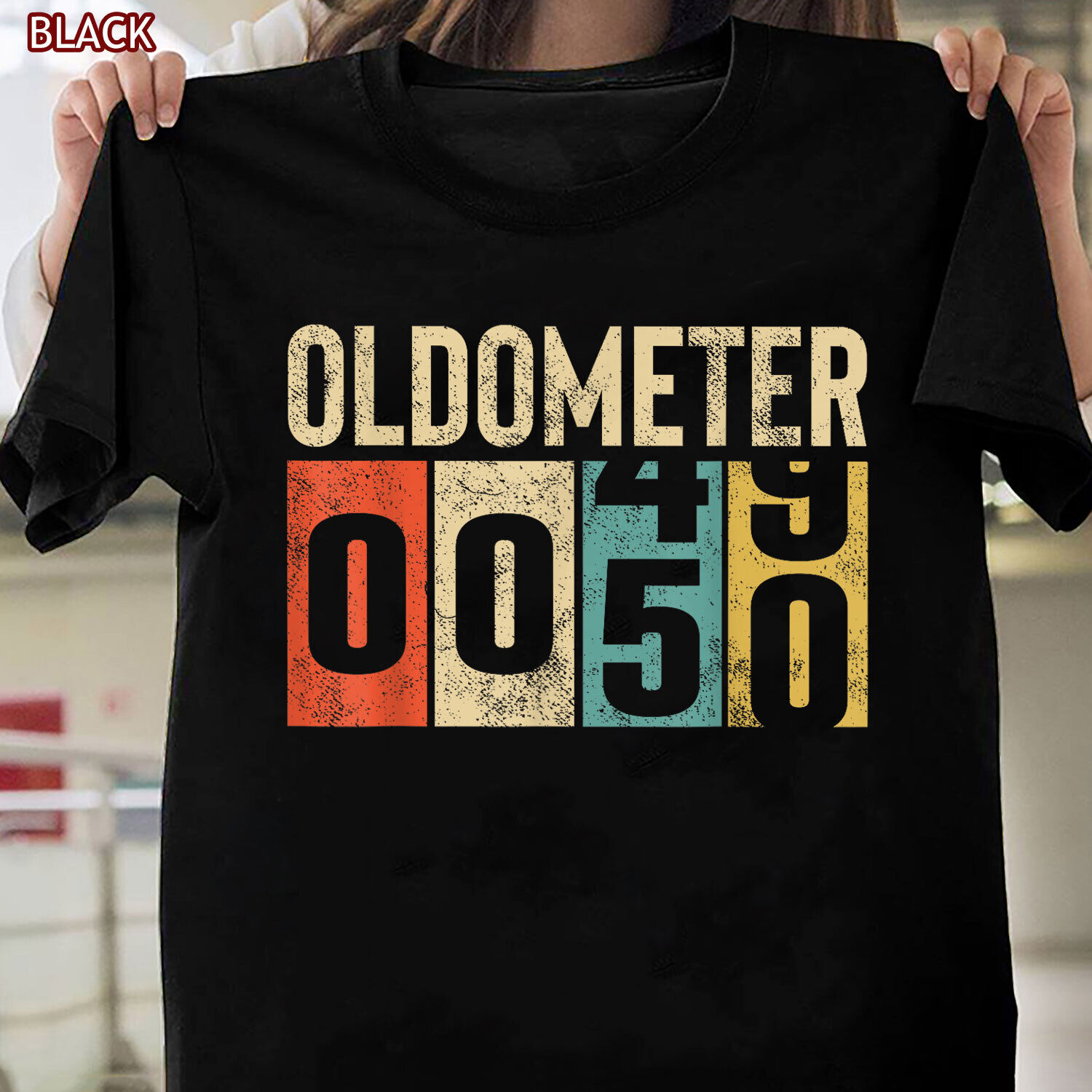 Funny 50 Years Old Odometer Shirt for Men Vintage 50th Birthday ...