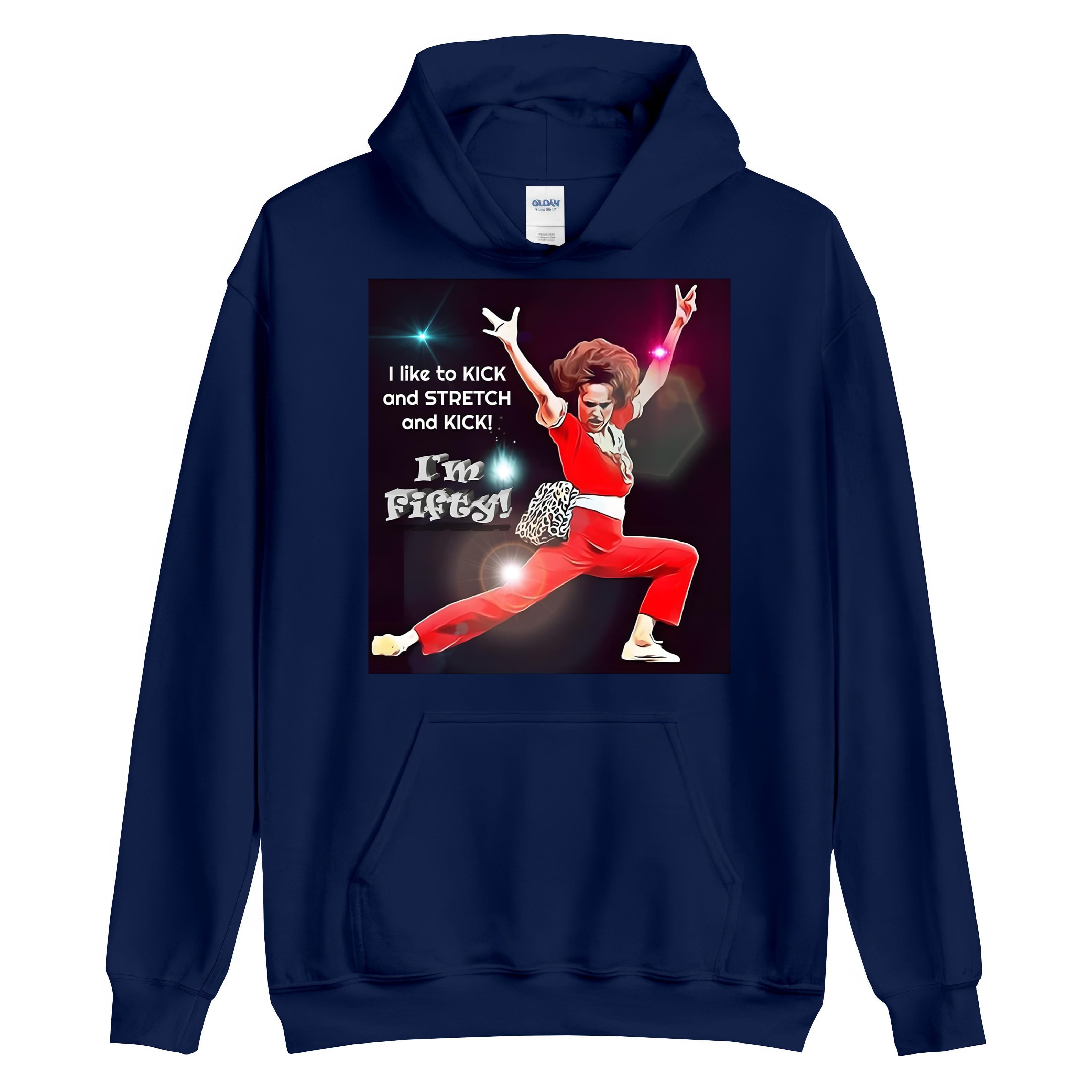 Funny 50th Birthday Shirt – Kick and Stretch Comedy Inspiration ...