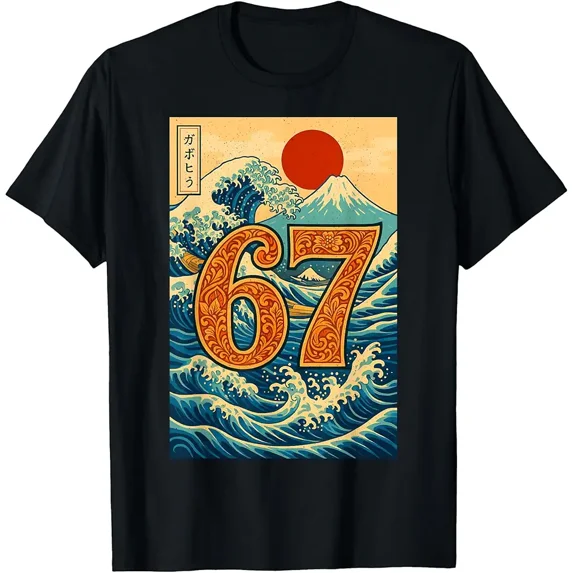 Funny 6 7 Monster Six Seven Meme Men Women Kids 67zilla T-Shirt ...