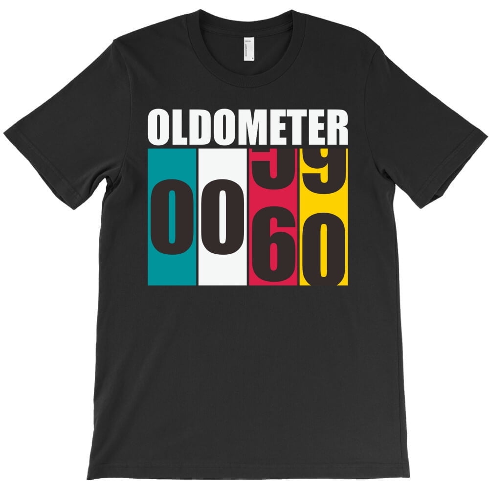 Funny 60th Birthday Oldometer Gag Gift Turning 60 Years Old Humor ...