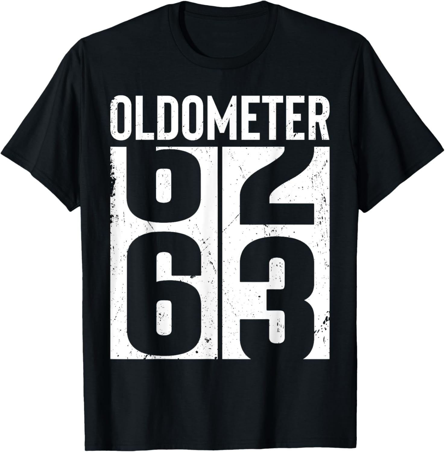 Funny 63 Years Old 63rd Birthday Odometer Oldometer Gift Men T-Shirt ...