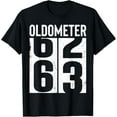 Funny 63 Years Old 63rd Birthday Odometer Oldometer Gift Men T-Shirt ...