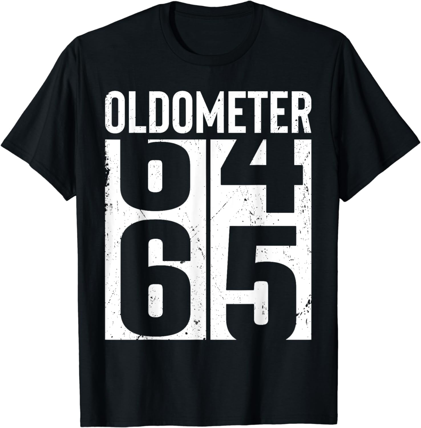 Funny 65 Years Old 65th Birthday Odometer Oldometer Gift Men T-Shirt ...