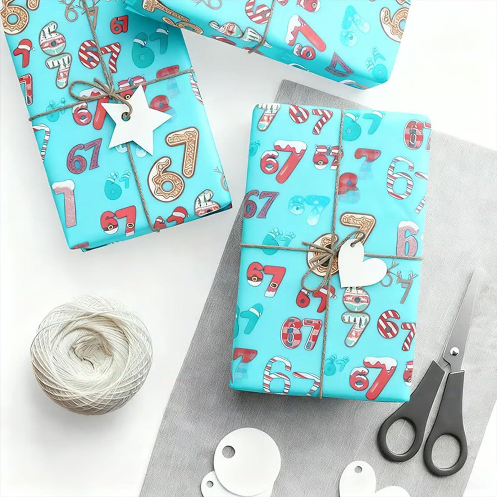 Funny 67 Edition Wrapping Paper Meme Gift Wrap for Christmas, Secret ...