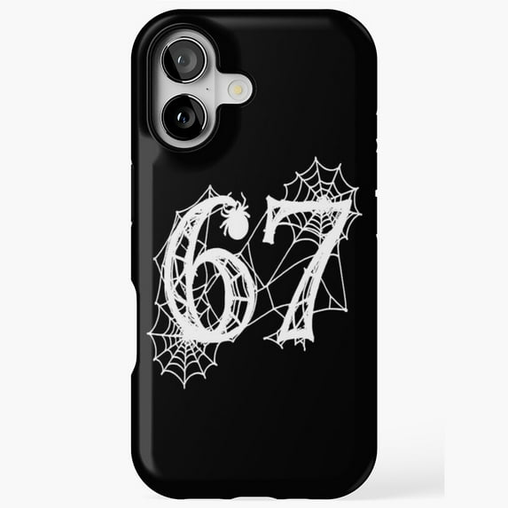 Funny 67 Halloween Number Meme Viral Gen Alpha Art iPhone Case 17 ...
