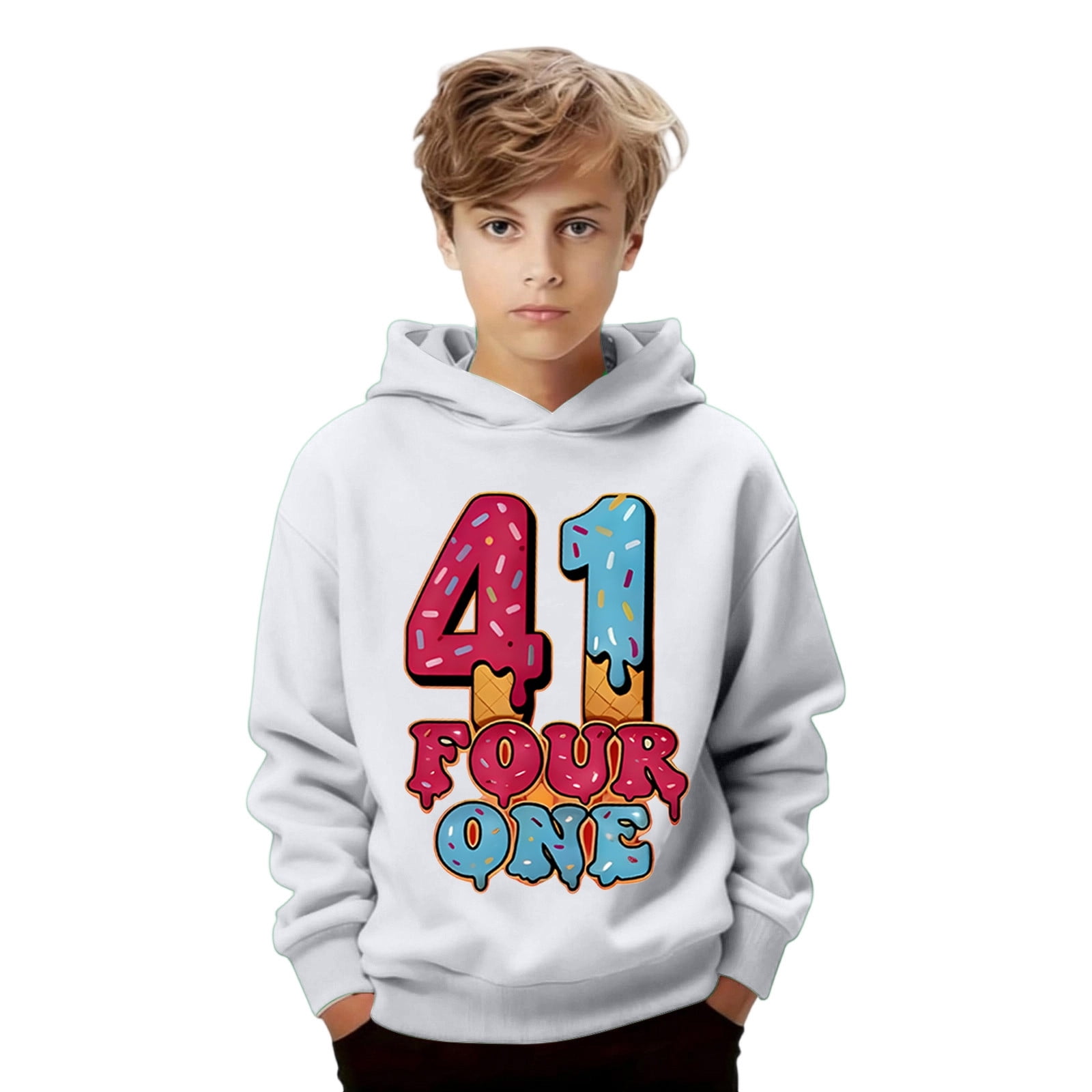 Funny 67 Ice Cream Drip Meme Hoodie for Kids – Boys & Girls Long Sleeve ...