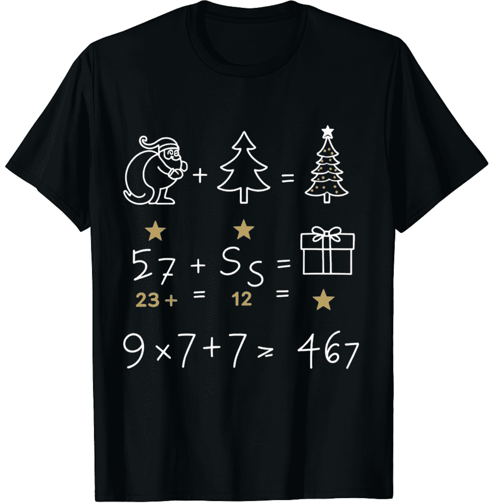 Funny 67 Meme Christmas Math Teacher Santa Six Seven Puzzle T-Shirt (Men's, Women's) - Walmart.com