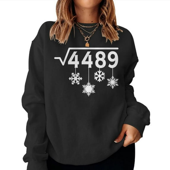 Funny 67 Meme Math Teacher Christmas Square Root 4489 Graphic Pullover ...