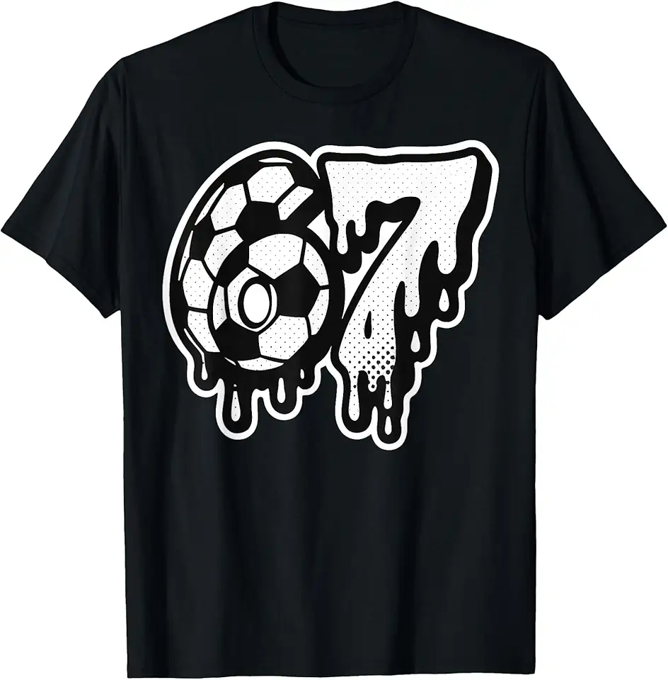 Funny 67 Meme Slang Soccer Ice Cream Drip Six Seven T-Shirt - Walmart.com