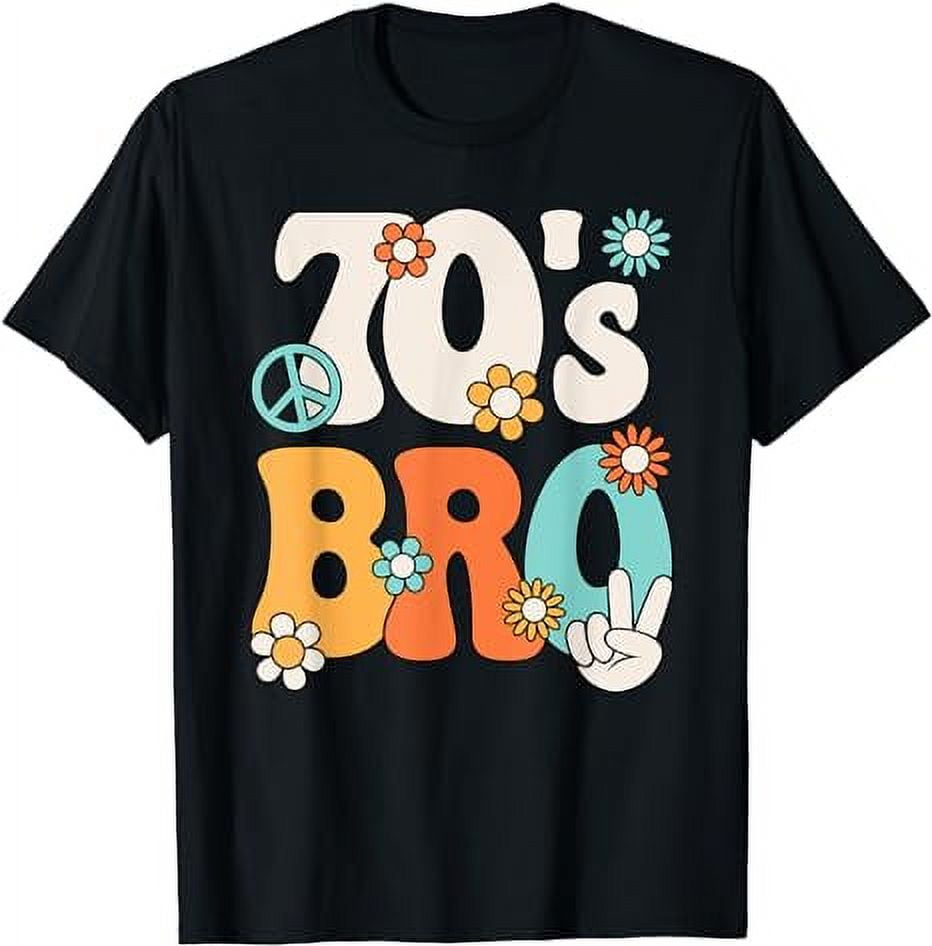 Funny 70s Bro Retro Groovy Hippie Outfit Men Women Kid T-Shirt ...