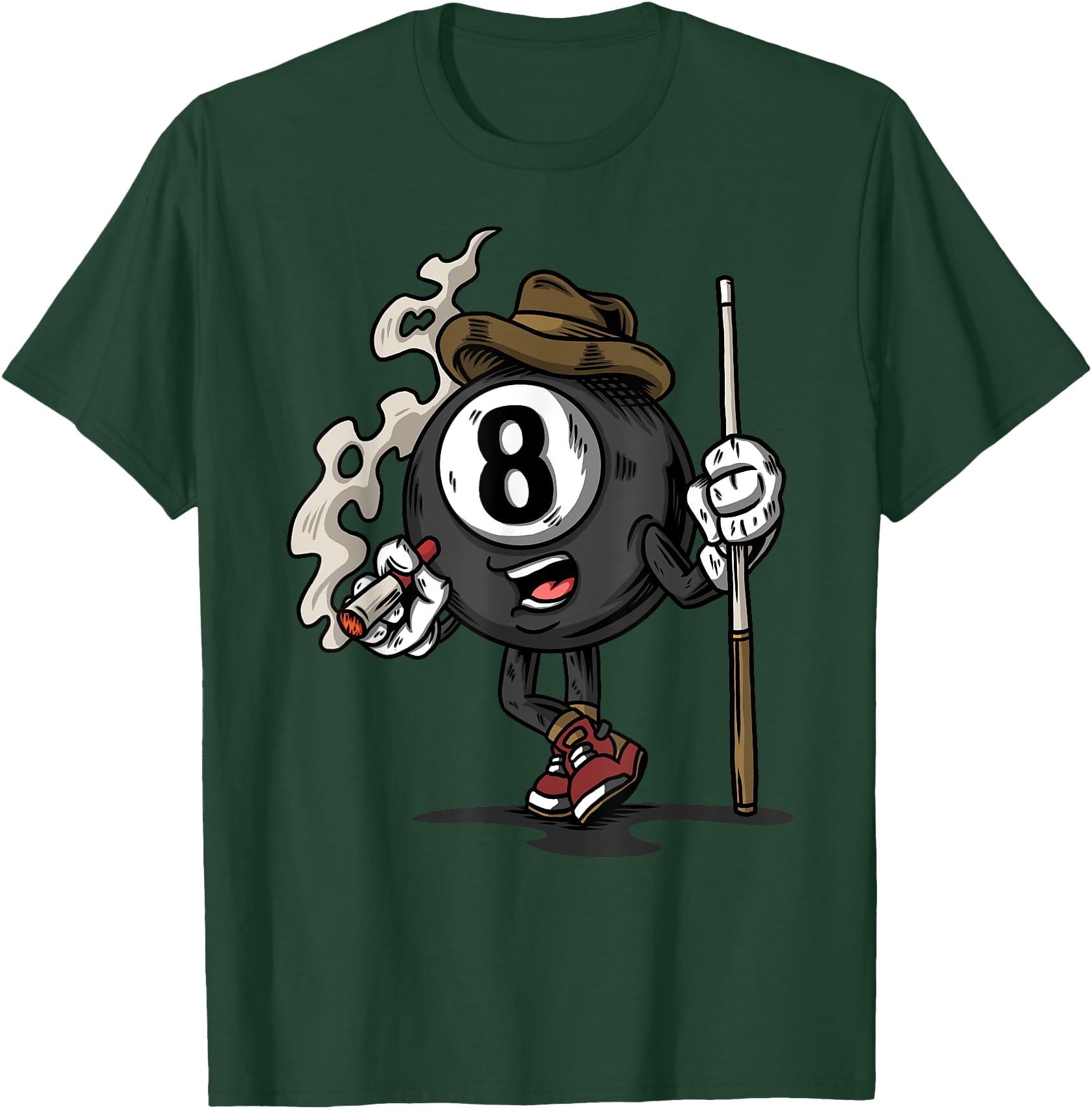 Funny 8 Ball Pool Player Eight Ball Billiards T-Shirt,Light Blue color ...