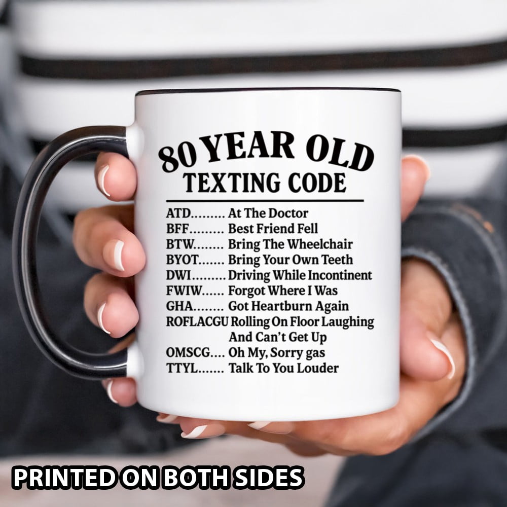 Funny 80th Birthday Mug – Milestone Celebration – Gift for 80 Year Old ...