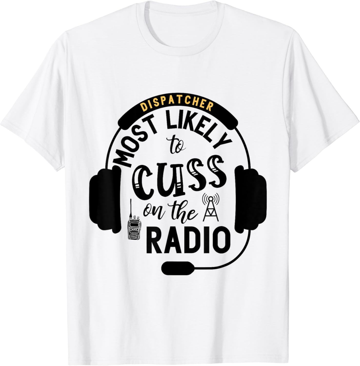 Funny 911 Dispatcher Gifts Police Dispatch Thin Gold Line T-Shirt mens ...