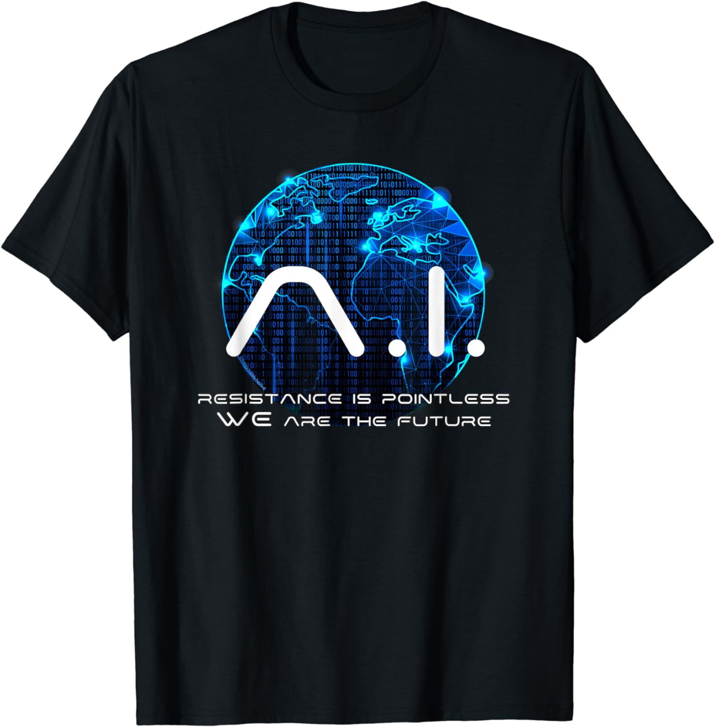Funny AI Singularity Conspiracy Theory Machine Learning AI T-Shirt ...