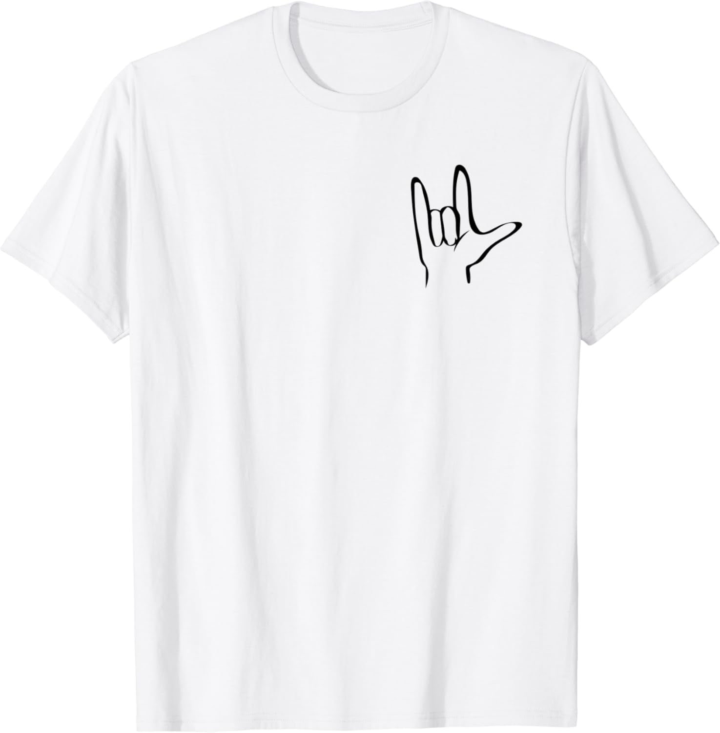 Funny ASL American Sign Language T-Shirt100% cotton - Walmart.com