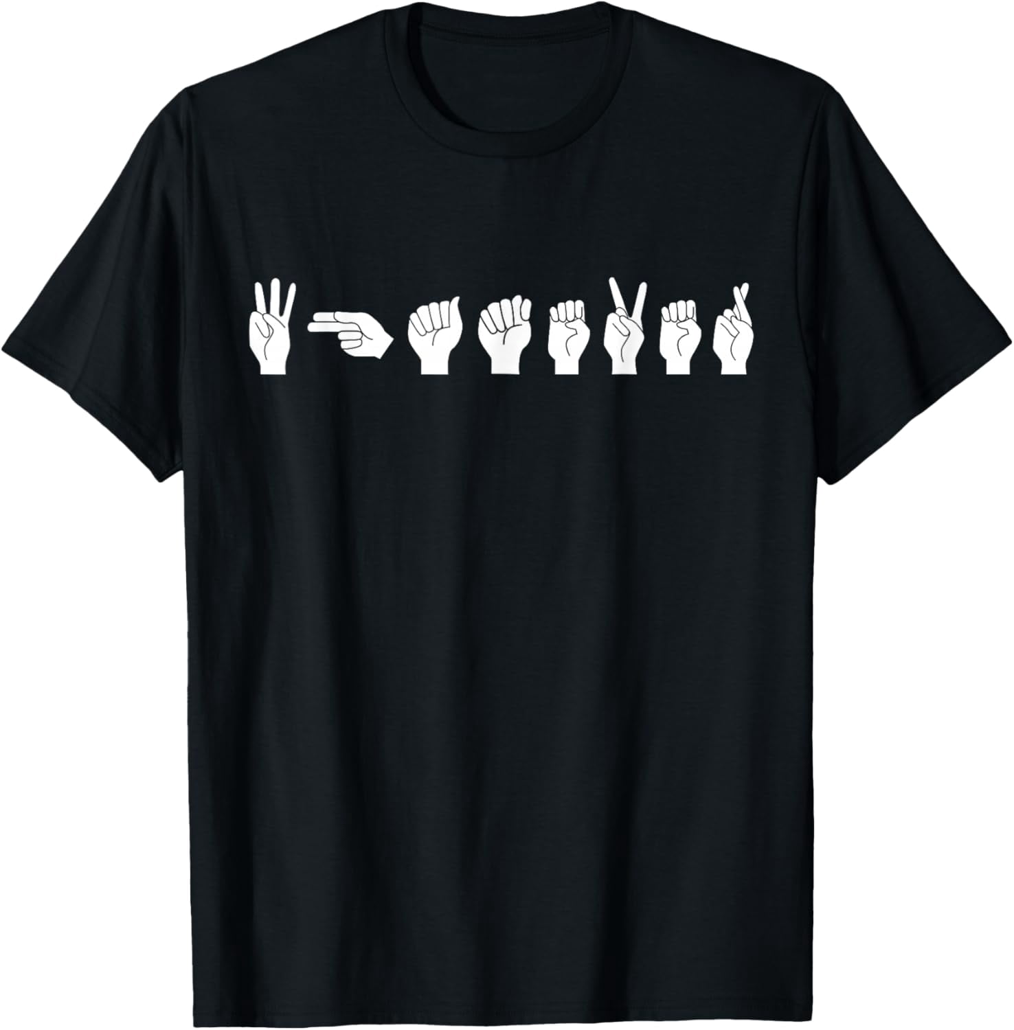 Funny ASL American Sign Language T-Shirt - Walmart.com