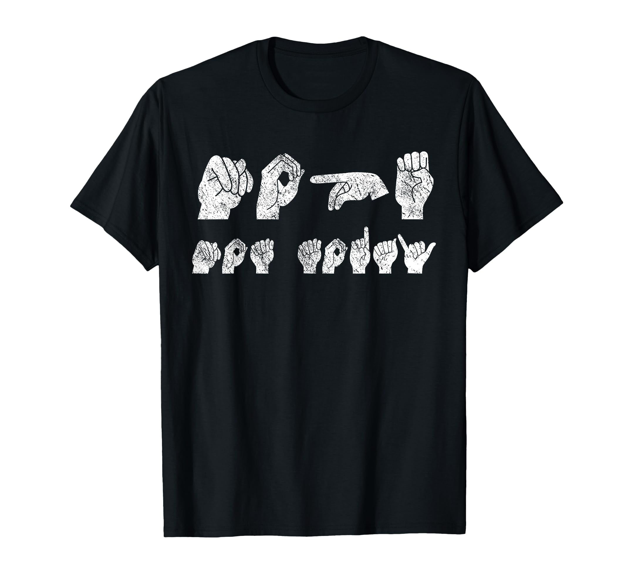 Funny ASL American Sign Language T-Shirt - Walmart.com