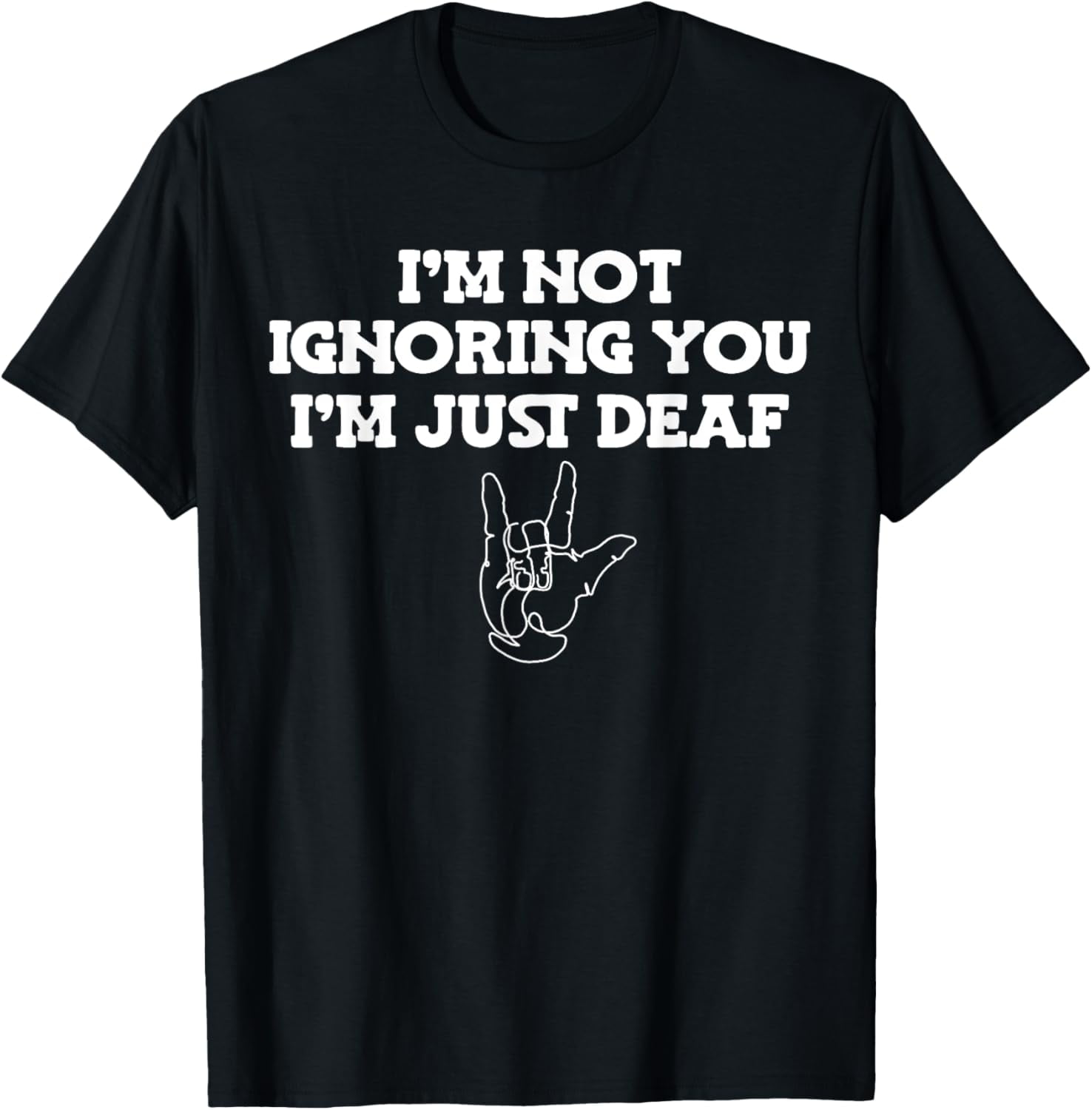 Funny ASL American Sign Language T-Shirt - Walmart.com