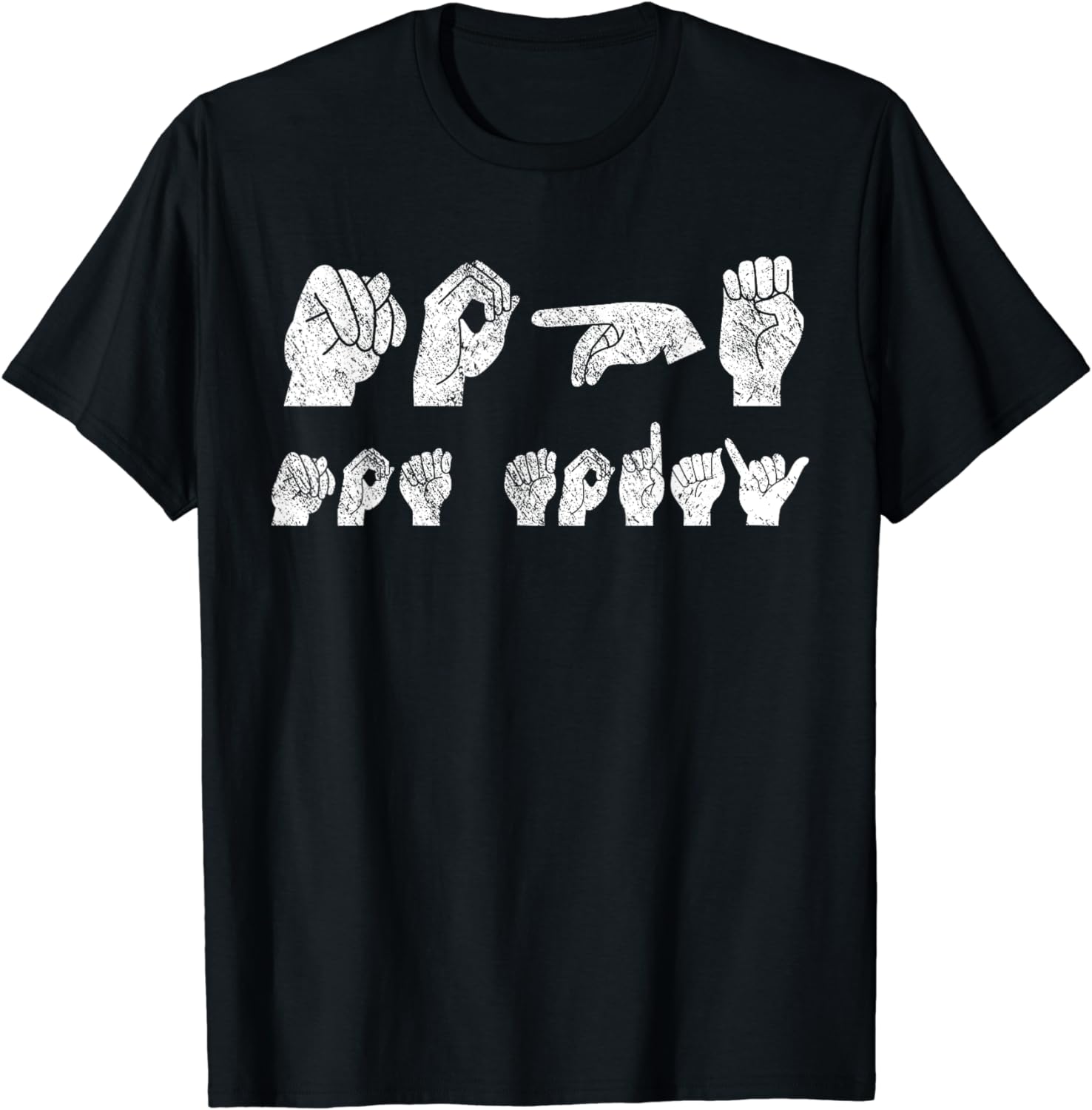 Funny ASL American Sign Language T-Shirt - Walmart.com
