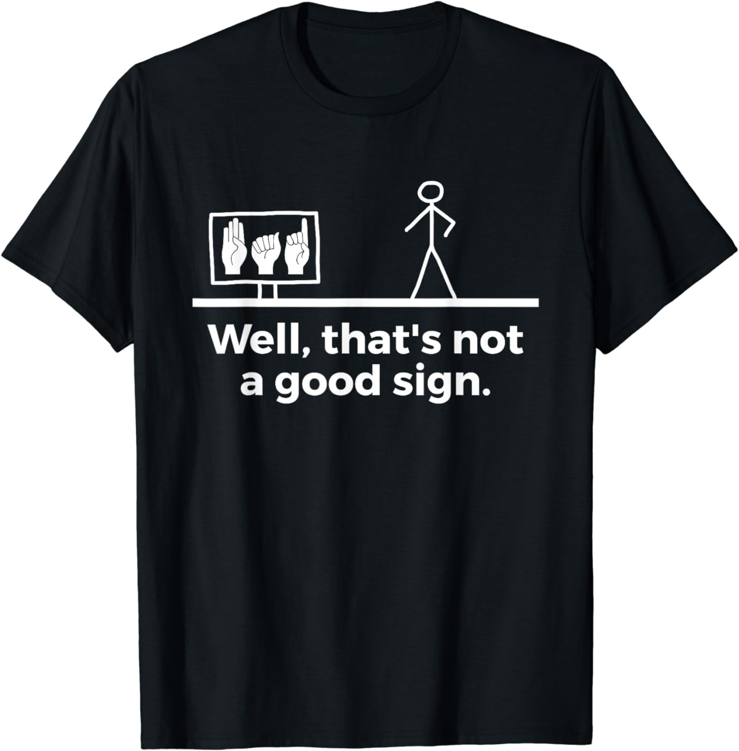 Funny ASL American Sign Language T-Shirt - Walmart.com