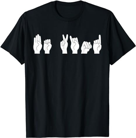 Funny ASL Be Kind American Sign Language T-Shirt - Walmart.com