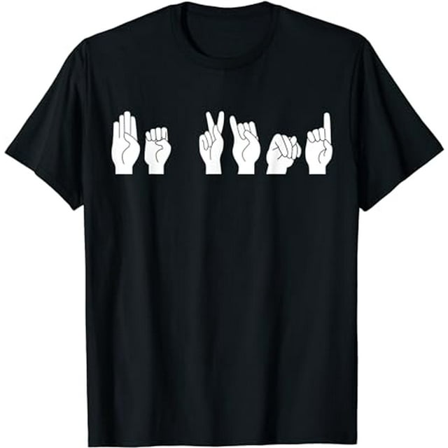 Funny ASL Be Kind American Sign Language T-Shirt - Walmart.com